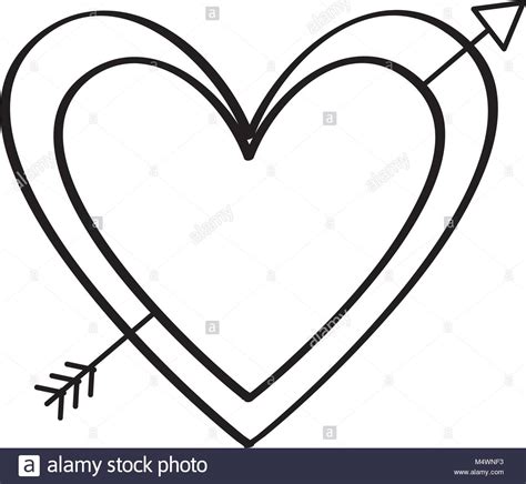 Heart With Arrow Drawing At GetDrawings Free Download