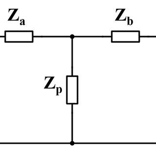 T Shaped Matching Network Corresponding To 41 Download Scientific Diagram