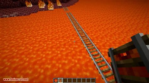 Floating Rails Mod Rails Place On Water Lava Mc Mod Net