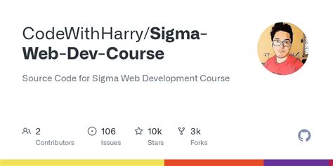 Github Codewithharrysigma Web Dev Course Source Code For Sigma Web Development Course