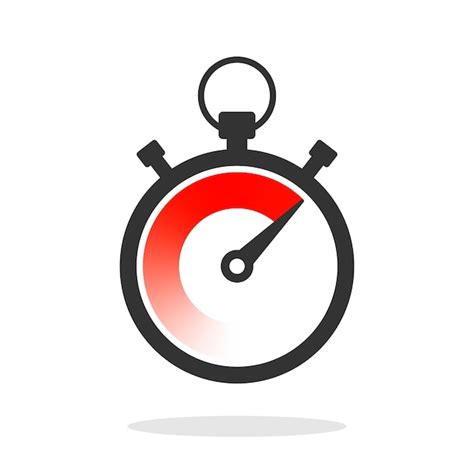 Premium Vector Stopwatch Icon Illustration In Flat Style Timer Vector