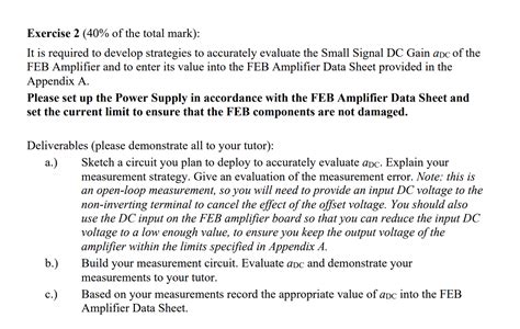Solved Objectives To Measure The Input Offset Voltage VOS Chegg