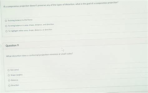 Solved If A Compromise Projection Doesnt Preserve Any Of