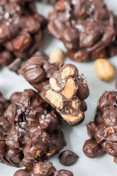 Chocolate Peanut Clusters Boston Girl Bakes