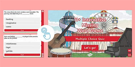 11 Interactive Missing Word Game