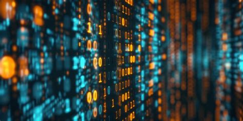 Premium Photo Futuristic Dynamic Binary Code Matrix Technology Background Representing