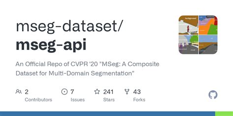 GitHub Mseg Dataset Mseg Api An Official Repo Of CVPR 20 MSeg A Composite Dataset For
