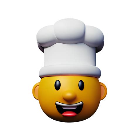 Chef Face 3d Rendering Icon Illustration 28605910 Png