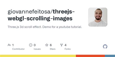 Github Giovannefeitosathreejs Webgl Scrolling Images Threejs 3d
