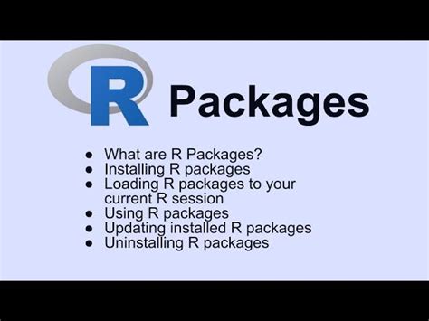 R Packages Installing Loading Using And Updating R Packages