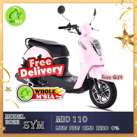 Sym Mio 110 Model 2022 Shopee Malaysia