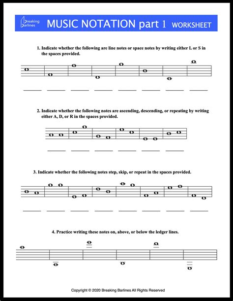 Intro To Music Notation Part Breaking Barlines