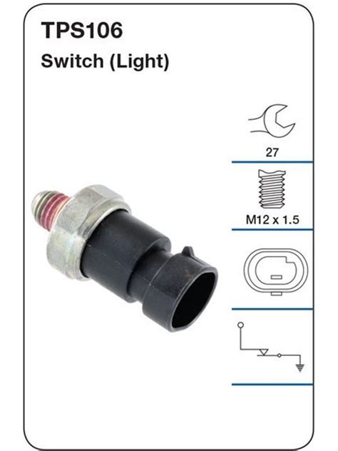 Buy Tridon Oil Pressure Switch Light Tps106 Online Rolan Australia