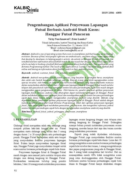 Aplikasi Pemesanan Lapangan Futsal Android Pdf