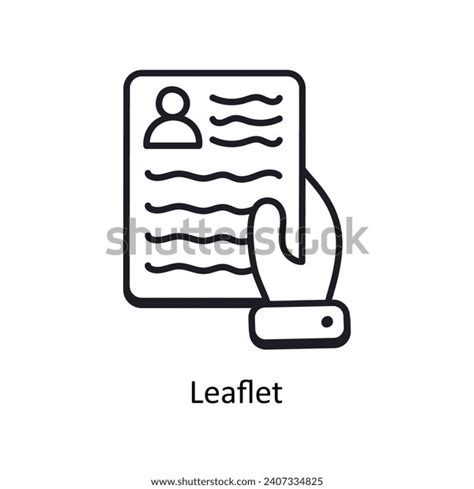 Leaflet Vector Outline Doodle Design Illustration Stock Vector Royalty