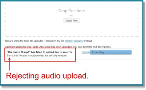 restrict wordpress users from uploading audio and video file types