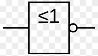 Open Not Gate Iec Symbol Clipart PinClipart