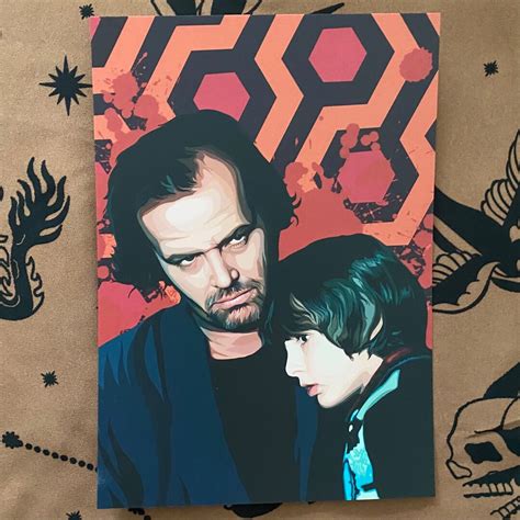 The Shining Print The Shining Inspired Print Jack And Danny Heeeres Your Fathers Day Card The
