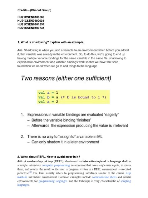 Programming Languges Qb Answers Pdf Parameter Computer Programming Scope Computer Science