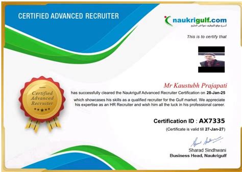 Kaustubh Prajapati On Linkedin Certified Talentacquisition