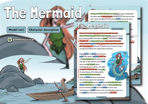 Year 4 Model Text Character Description The Mermaid Grammarsaurus