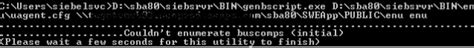 Learn Siebel Crm Today 123siebel Siebel Genbscript Error Couldnt Enumerate Buscomps