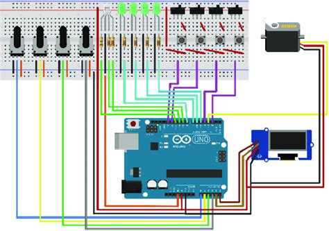 Fritzing Schematic Equivalent Of Each Arduino Experimentation Instance Figure Shows How Pdf