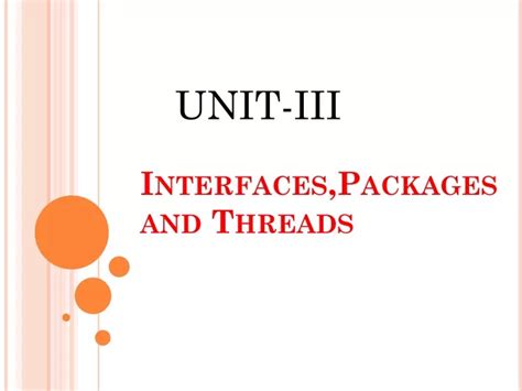 Ppt Mastering Java Interfaces Packages And Threads Powerpoint