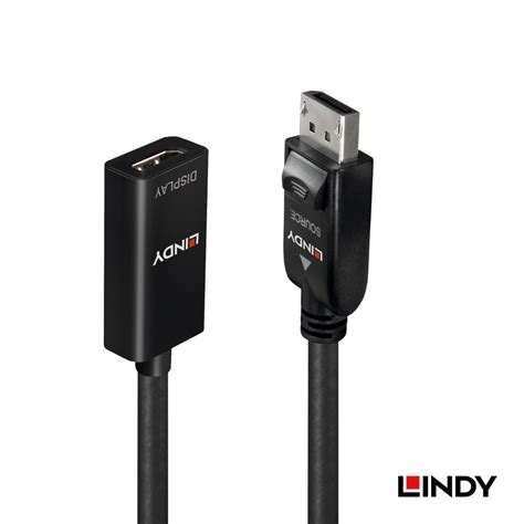Lindy 林帝 主動式 Displayport 12 To Hdmi 20 Hdr 轉接器 41062 蝦皮購物