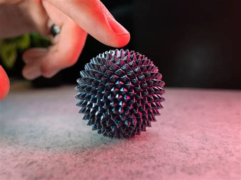 Very Spiky Sensory Fidget Sphere Free 3d Print Model Makerworld