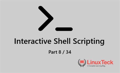 How To Write Interactive Shell Scripts In Linux The Easy Step By Step