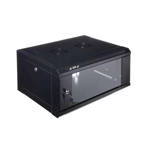4u Rack Cabinet 53x35x28cm For Servers Black
