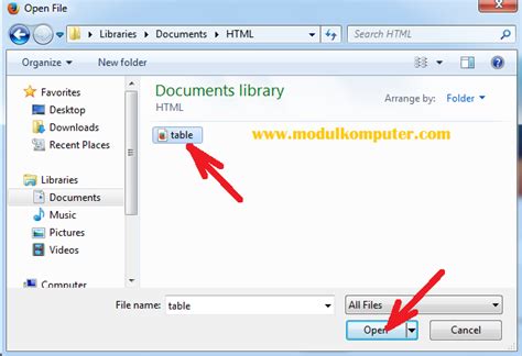 Contoh Kode Html Untuk Membuat Tabel Dan Layout Web Modul Komputer