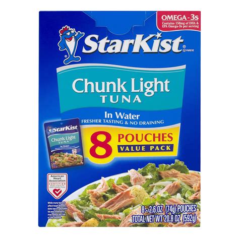 Starkist Chunk Light Tuna In Water 26 Oz Pouch Pack Of