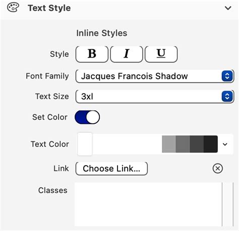 Text Component Vs Text Style For Styling Text Elements Rapidweaver