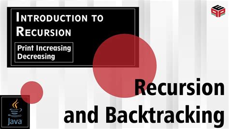 Print Increasing Decreasing Intro To Recursion In English Java