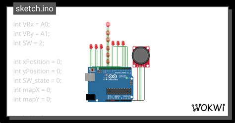 Led Joystick Wokwi Esp32 Stm32 Arduino Simulator