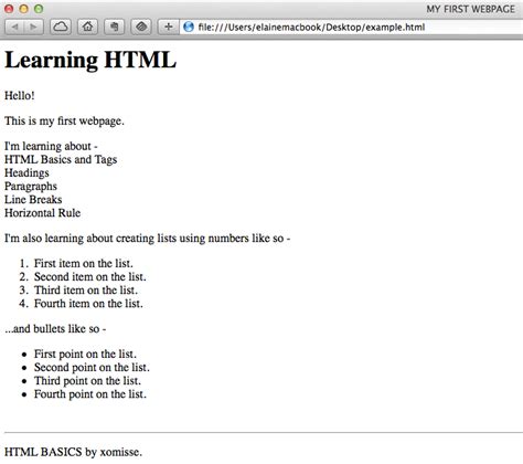 Creating And Using Different Types Of Html Lists Basics Of Html 4