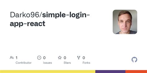 Github Darko Simple Login App React