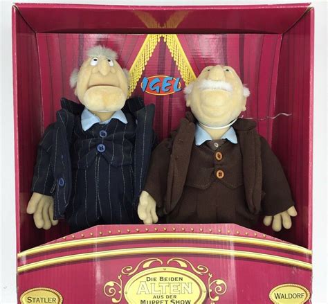 Muppets Statler And Waldorf Plush Dolls In Box Igel Kermit Collection