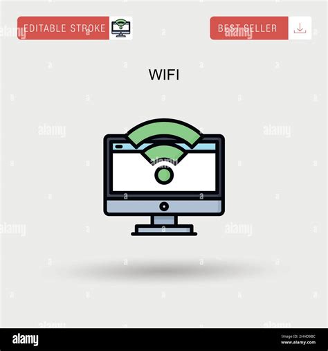 Wifi Simple Vector Icon Stock Vector Image Art Alamy