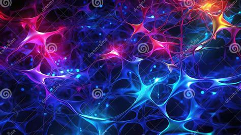 Network Vibrant Neural Connections Stock Illustration Illustration Of