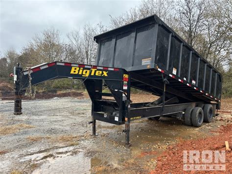 2023 Big Tex 25du 20bk8sir 20 Ft Ta Gooseneck End Dump Trailer Big Tex
