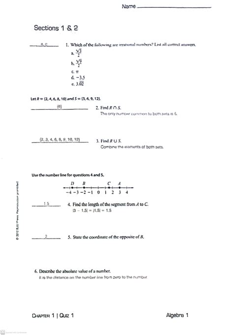 Bju Algebra 1 Tests Answer Key 3rd Ed Learning Plus Ph
