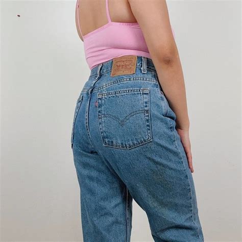 Levis Jeans Vintage 9s Levis 52 High Rise Slim Fit Straight Leg