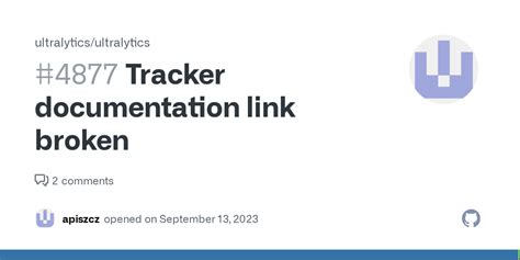 Tracker Documentation Link Broken · Issue 4877 · Ultralytics