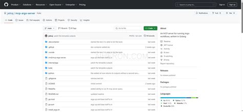 Mcp Argo Server ，an Mcp Server For Running Argo Workflows Written In