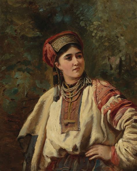 Константин Маковский «Девушка в национальном костюме 187… Flickr