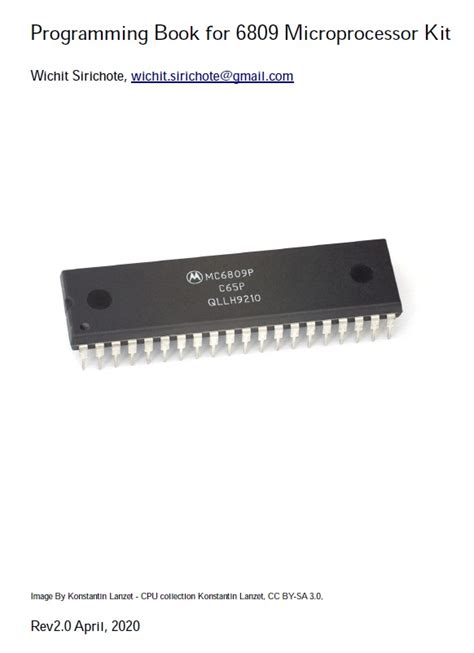 6809 microprocessor kit retro computing