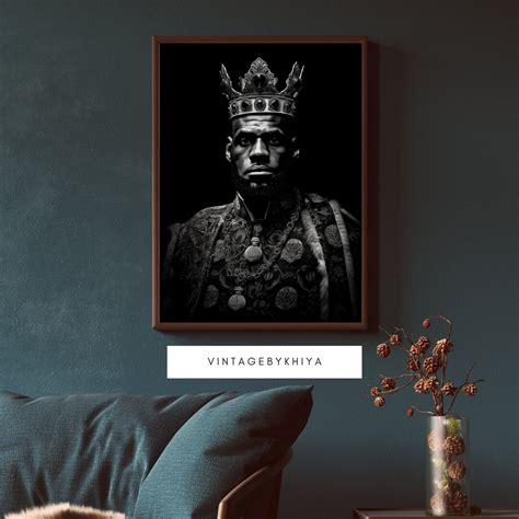 Lebron James King James Renaissance Victorian Portrait Etsy